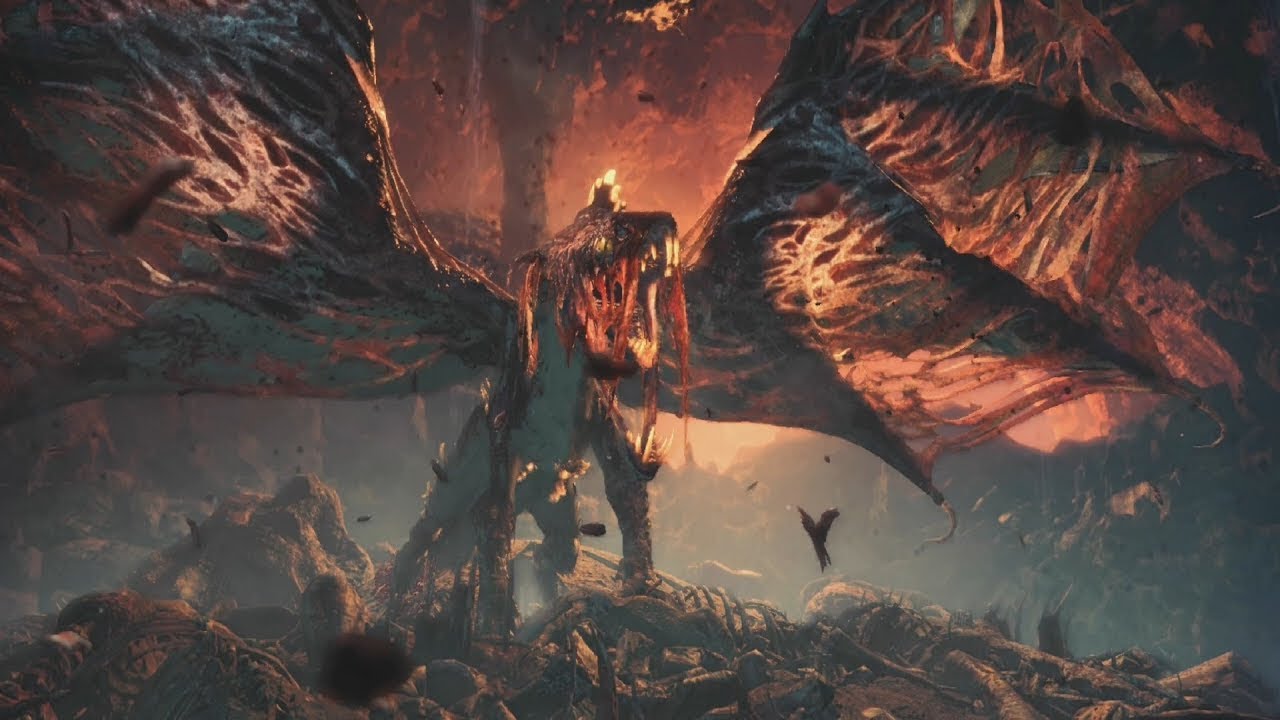 Monster Hunter World, Vaal Hazak, Undead Dragon - YouTube