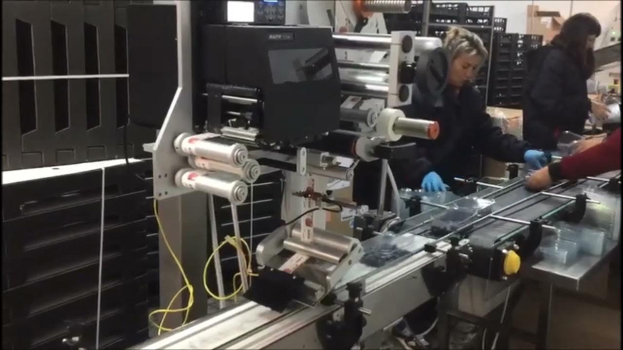 Print & Apply solution for high speed application - YouTube