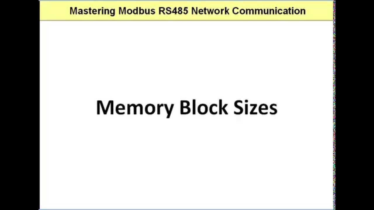 Modbus: Memory Block Sizes - YouTube