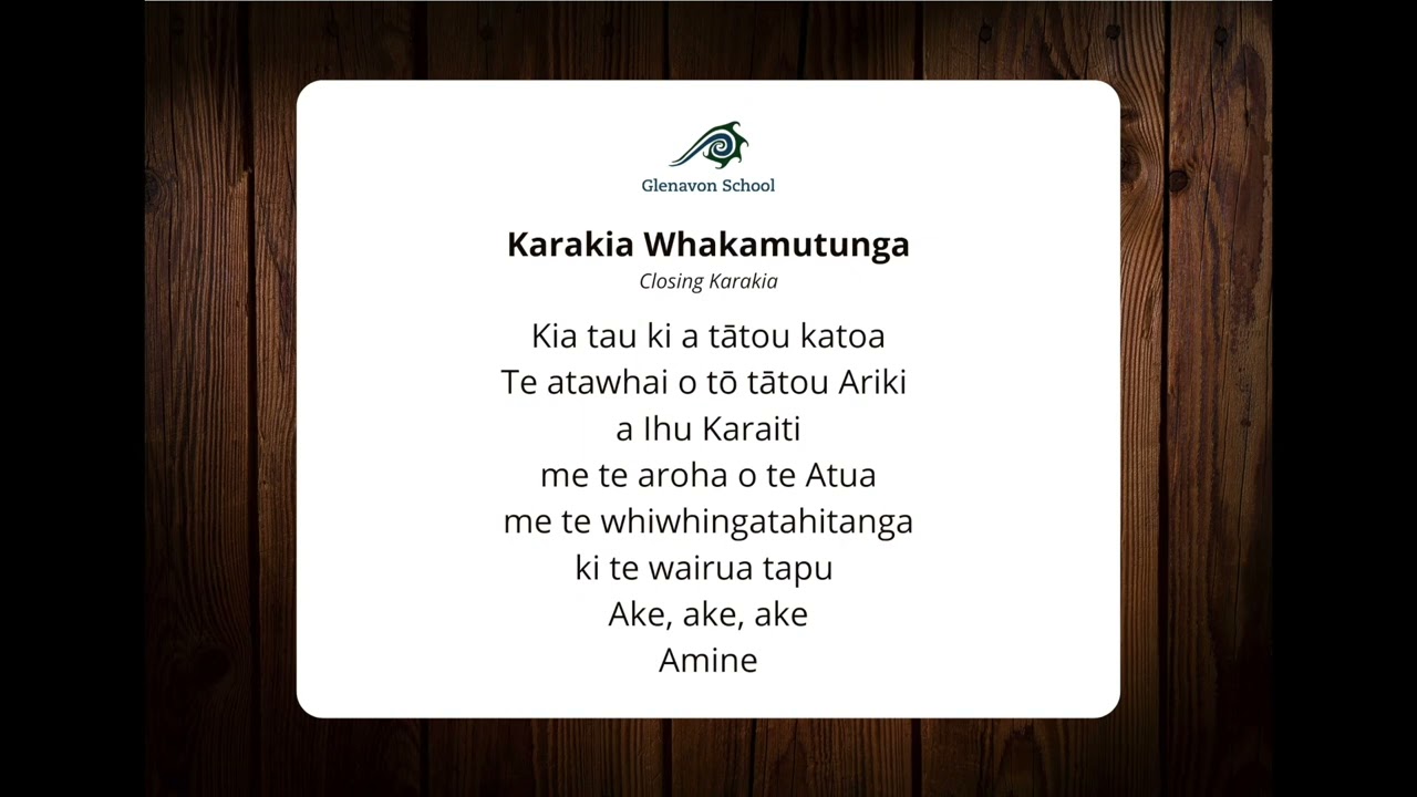 Karakia Whakamutunga - YouTube