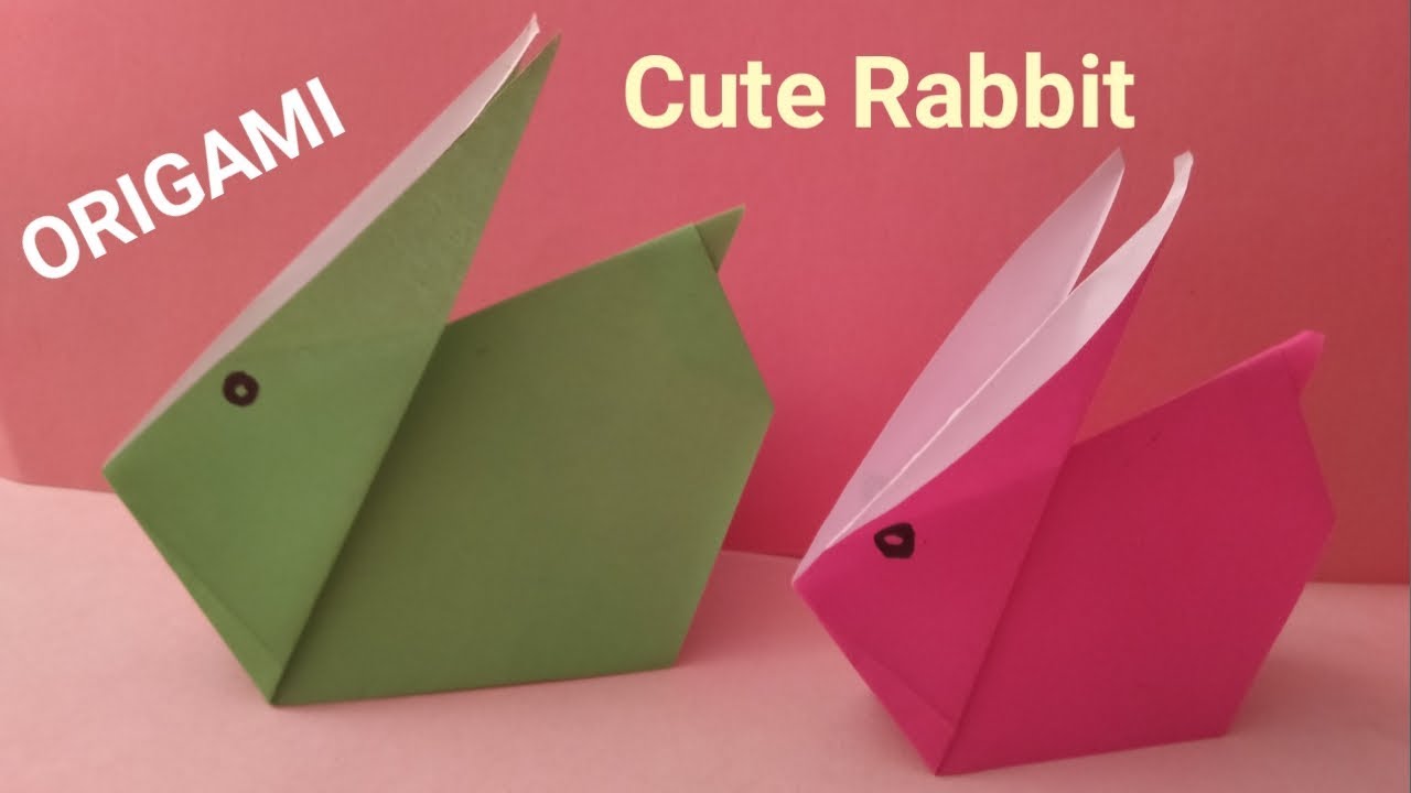 Make origami cute rabbit - paper rabbit - easy origami - YouTube