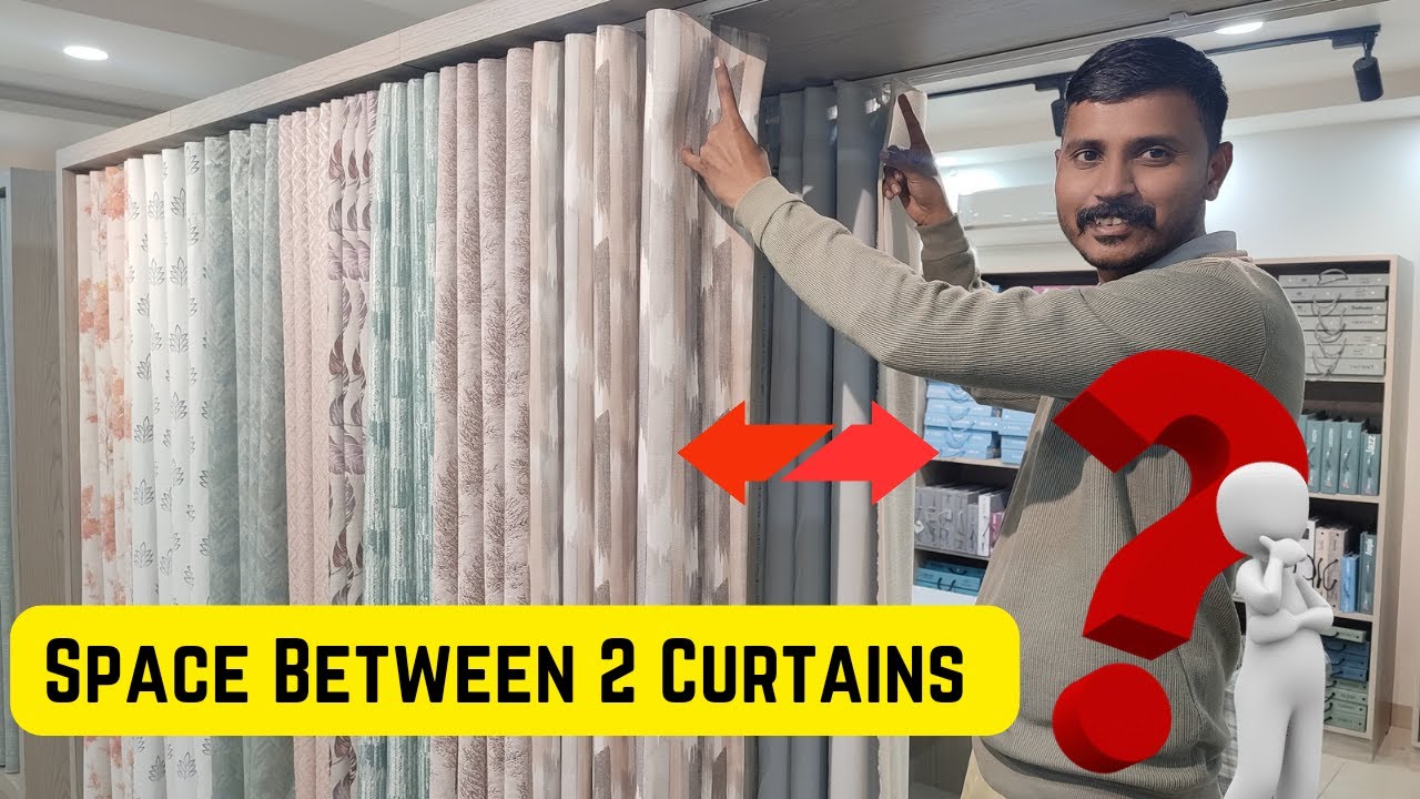 Space between two curtains? दो परदों के बीच कीतनी जगह रखे? - YouTube
