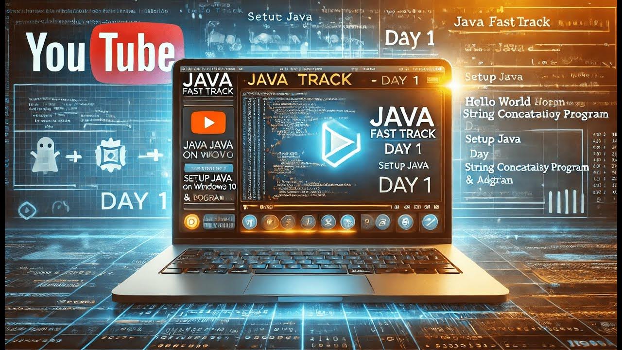 Java Fast Track Day 1 ( Hello World in java , String Concat ) - YouTube