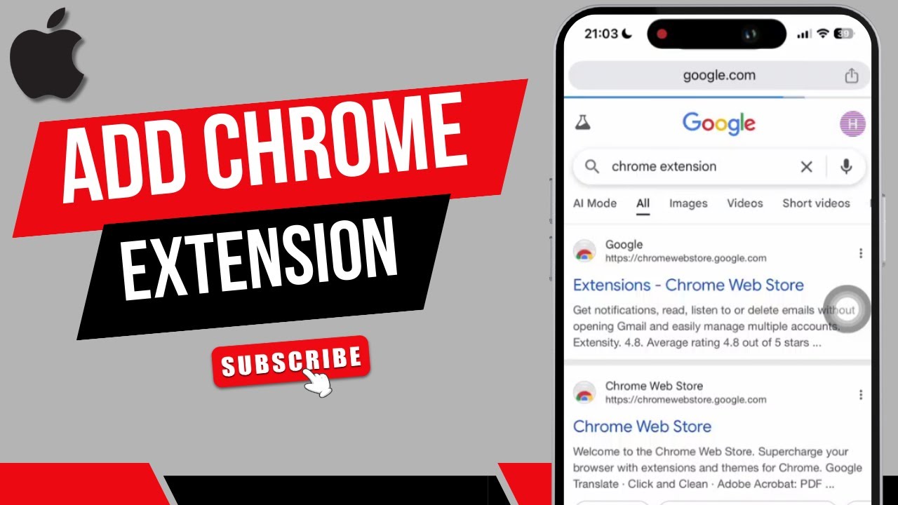 How to Use Chrome Extensions on iPhone (Tutorial) - YouTube