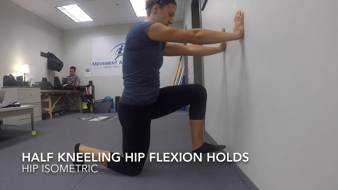 Half-Kneeling Hip Flexion Holds - YouTube