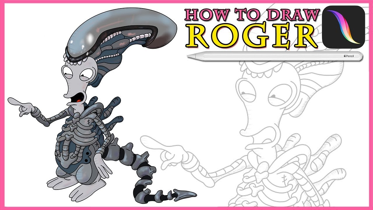 American Dad Roger Drawing
