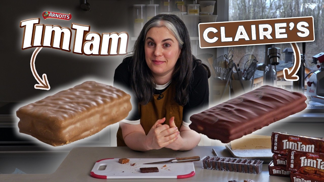 I Tried Making Homemade Australian Tim Tams | Claire Recreates - YouTube