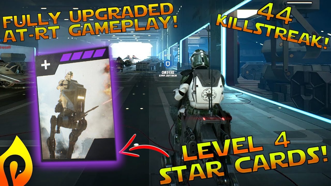 Star Wars Battlefront 2: Fully Upgraded AT-RT Gameplay/ 44 Killstreak ...