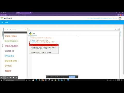 Python beginner - Learning about print and input statements!!! - YouTube