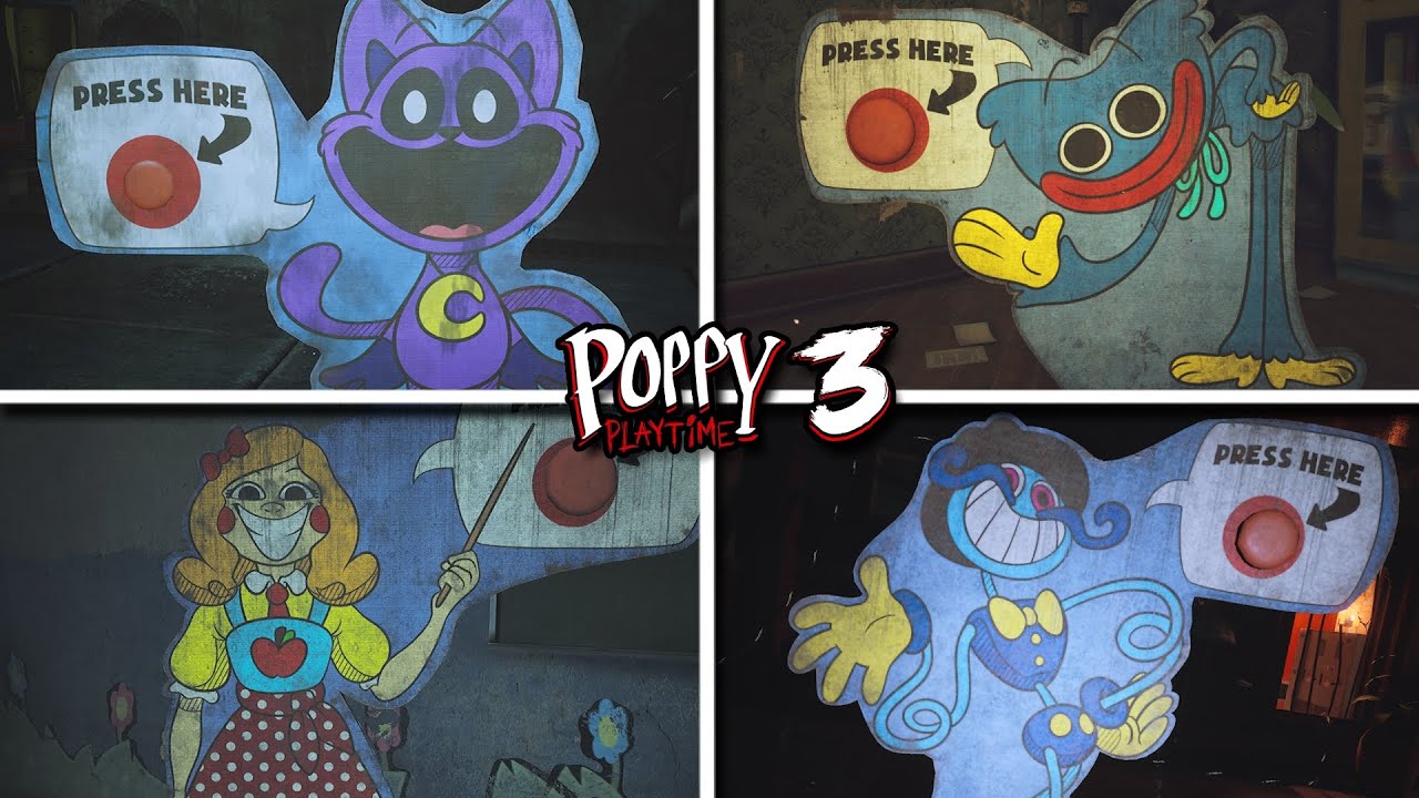 Poppy Playtime: Chapter 3 - All Cardboard Cutout Dialogues (Showcase ...