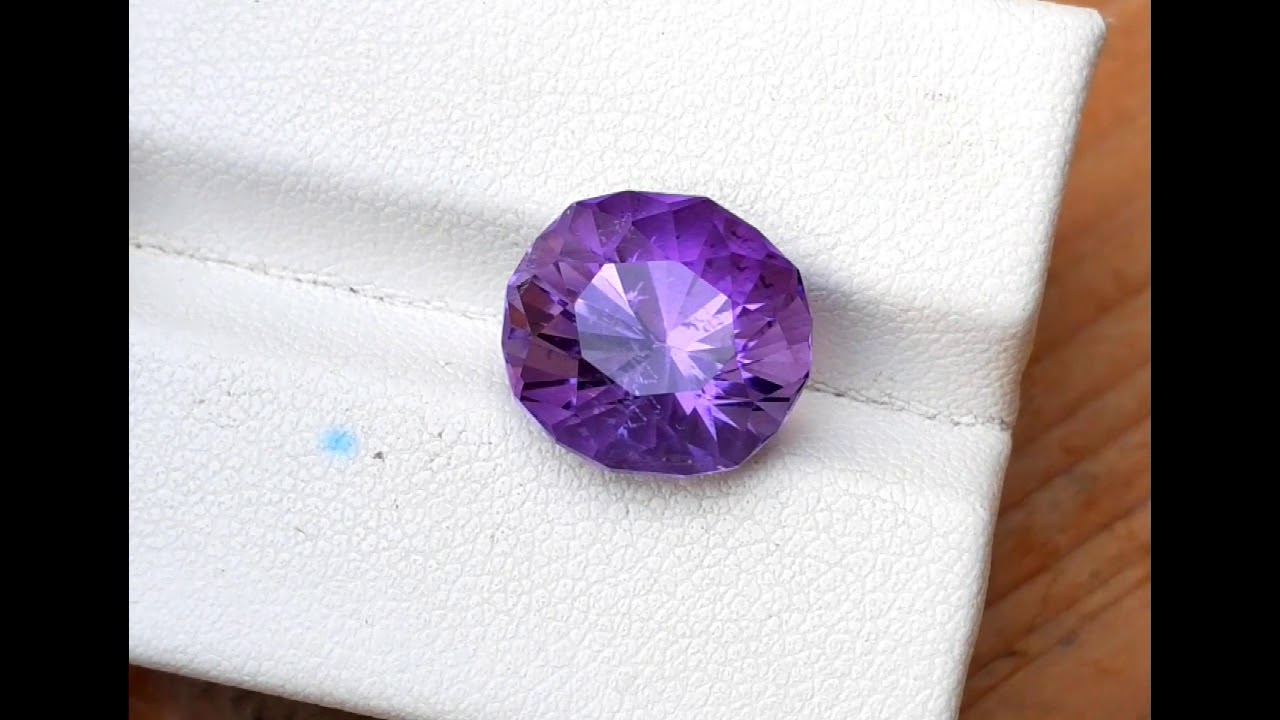 Amethyst, 5.95 Carats Natural Top Color Fancy Cut Amethyst Gemstone ...