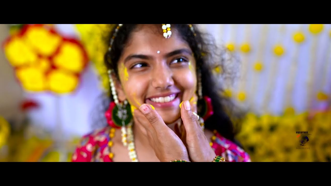 Veda hanshika half saree highlights - YouTube