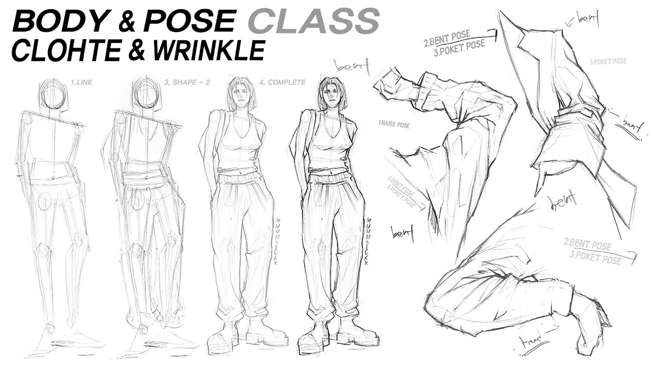 👉🏻 POSE, CLOTHE, CLOTHE WRINKLE WHOLE CLASS - [TUTORIAL] 👈🏻 - YouTube