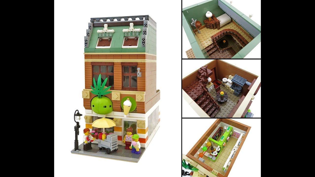 My Creation: Lego Frozen Yogurt Shop - YouTube