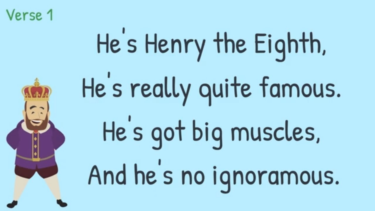 Henry VIII | Henry the Eighth | Primary School Play | Historical Songs ...