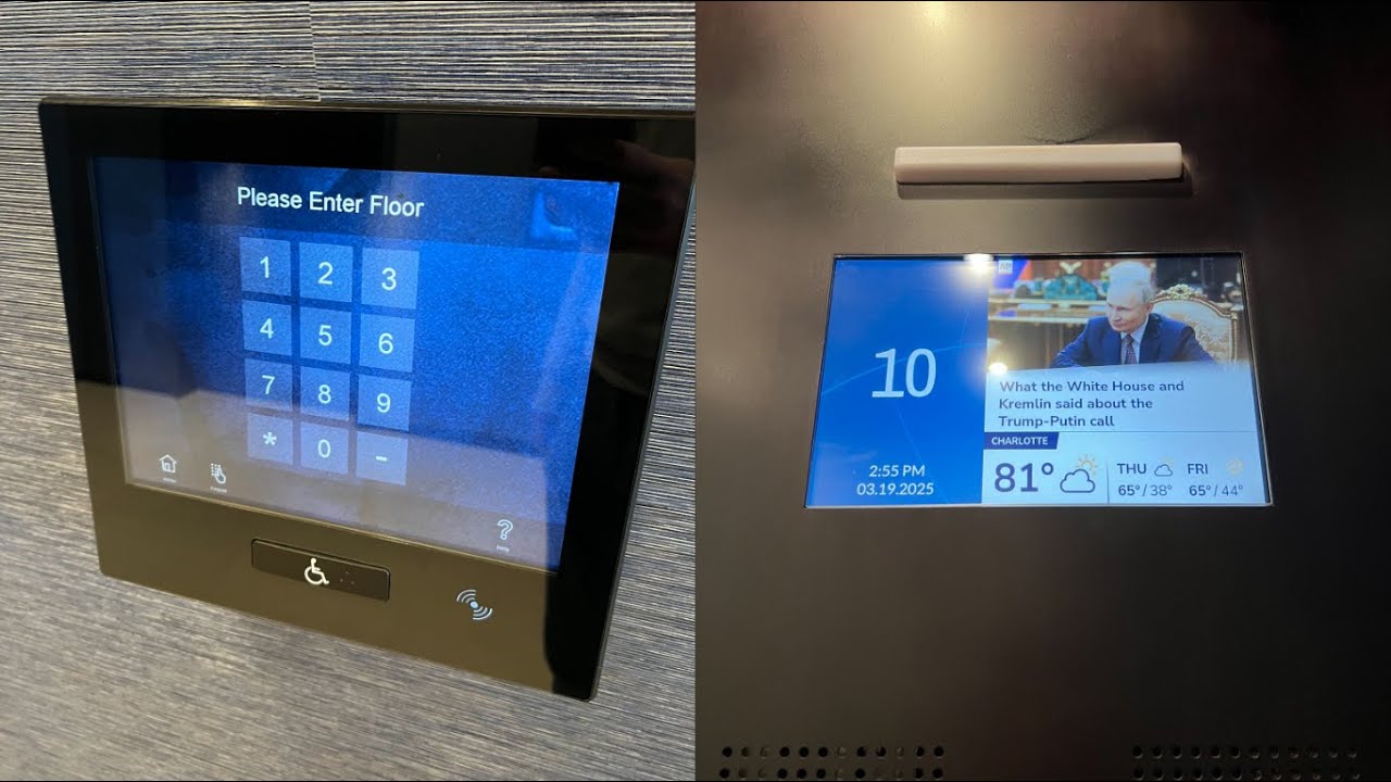 350 FPM Otis Compass 360 Traction Skylobby Elevators at 110 East in ...