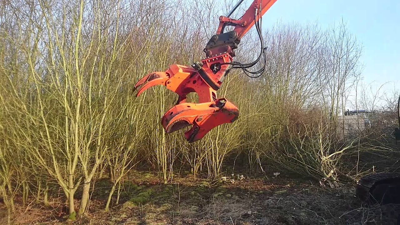 Wood cracker tree shear - YouTube