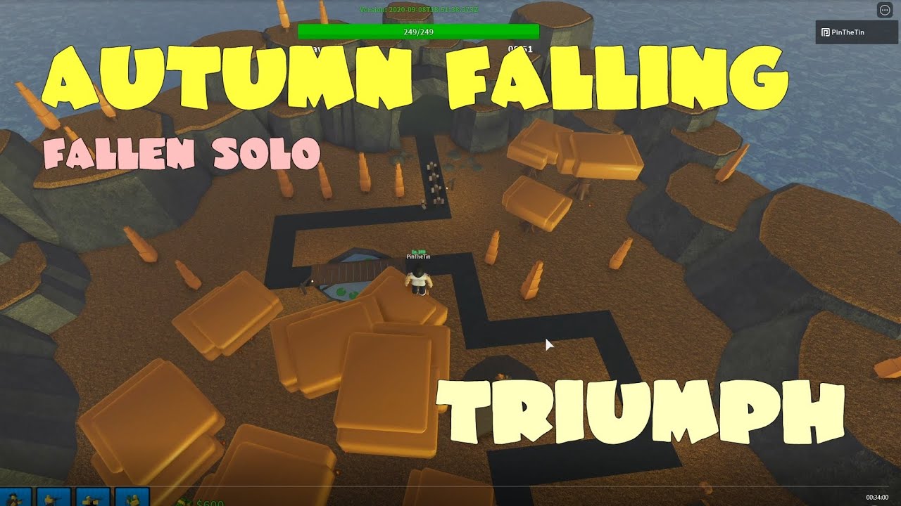 Roblox TDS Tower Defense Simulator - Triumph Solo Fallen Autumn Falling ...