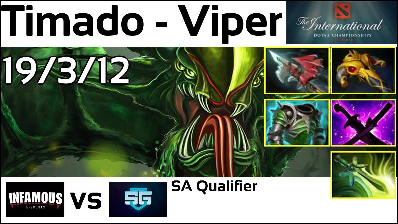 Timado - Infamous - Viper - Dota 2 Dota2 - Highlights - YouTube