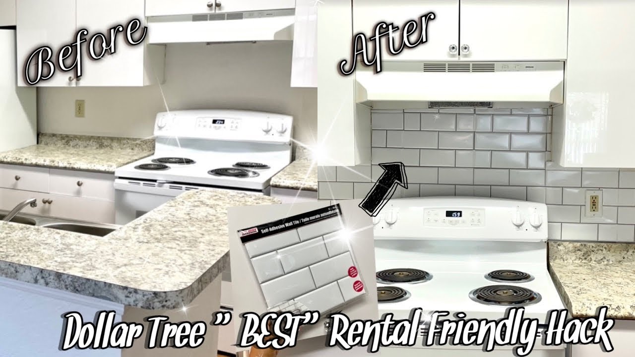 Best Dollar Tree DIY • Rental Friendly Kitchen Hack • Dollar Tree ...