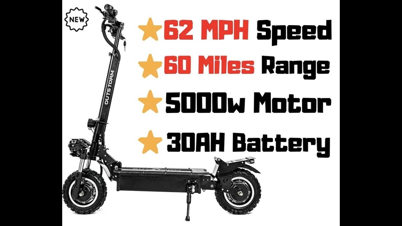 A Couple Speed Test Runs On Outstorm Maxx Pro 5,000 Watt E Scooter ...