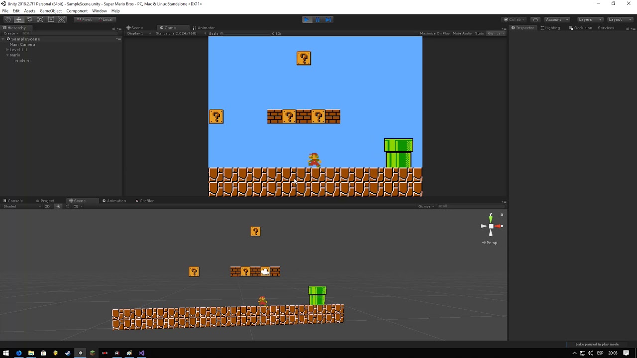 Tutorial - Creando un clon de Super Mario Bros (NES) en Unity 2018 [2 ...