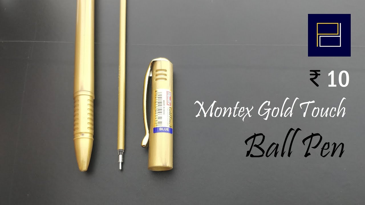 Montex Gold Touch Ball Pen - 682 - YouTube