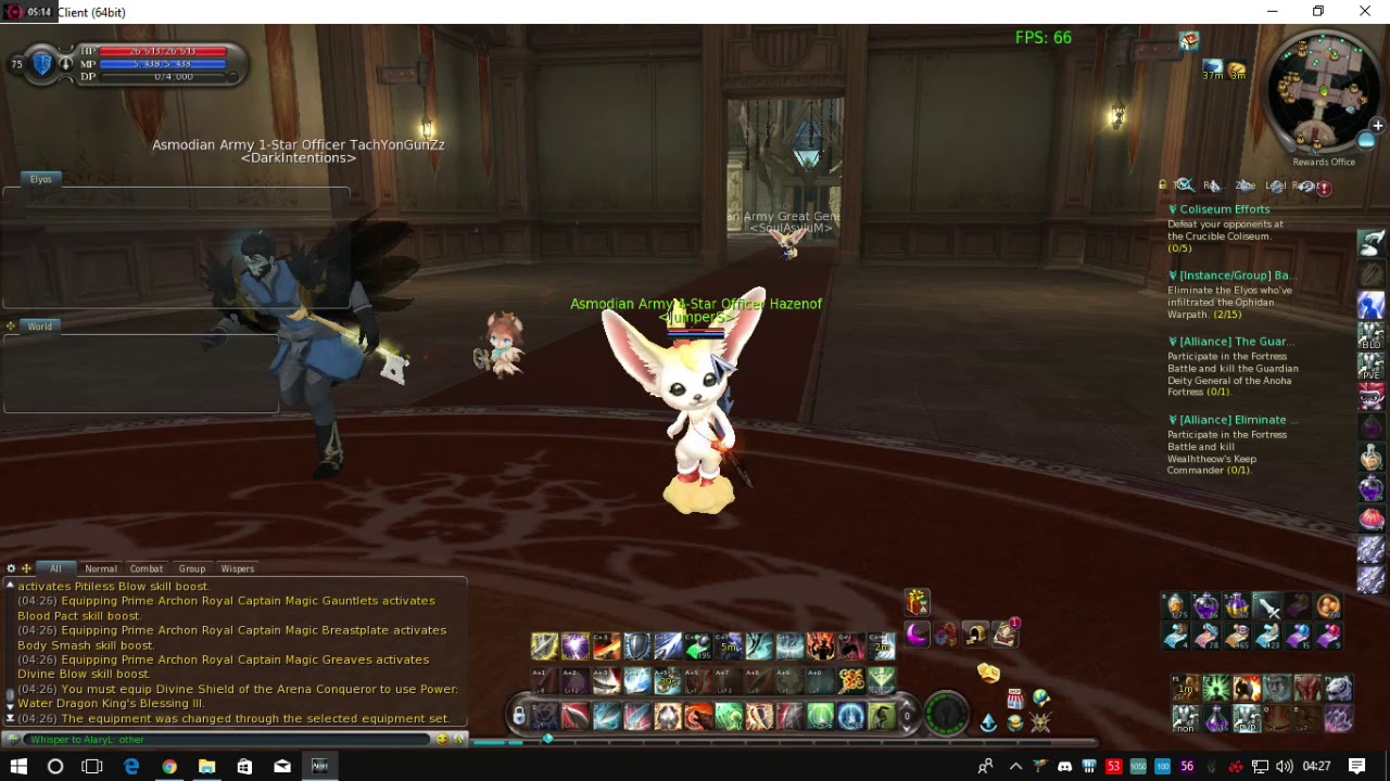 Aion 5.6 Templar Hazenof Vs Alaryl Ex Governor - YouTube