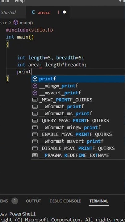 Area Of Rectangle In C Programming Codewithme Shorts Trending Viral Viralshorts Youtube