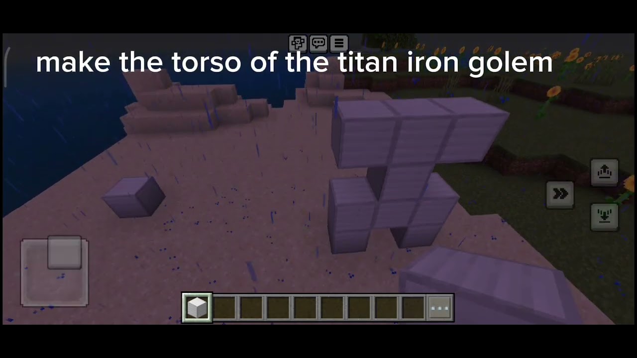 how to make titan iron golem - YouTube