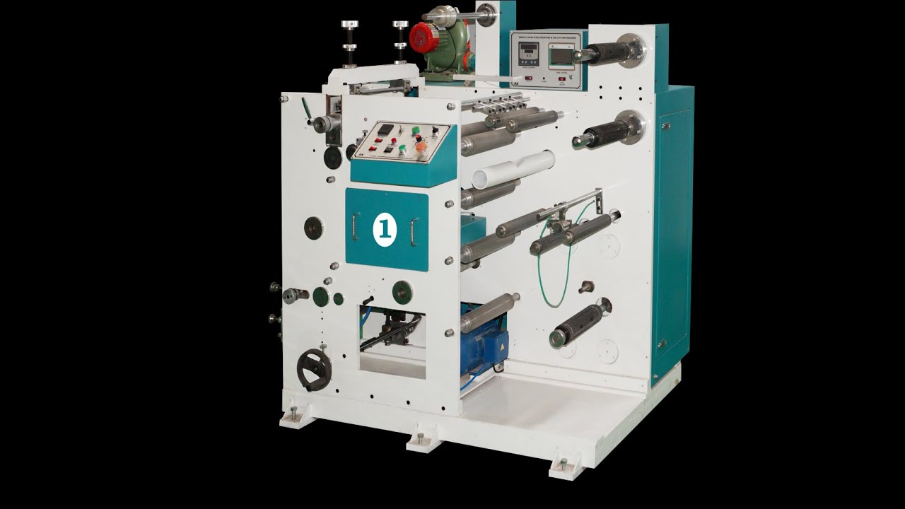 Flexo Single Color Coating Machine | Tint | Patch - YouTube