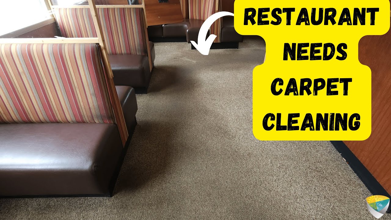 Cleaning very dirty restaurant carpet - YouTube
