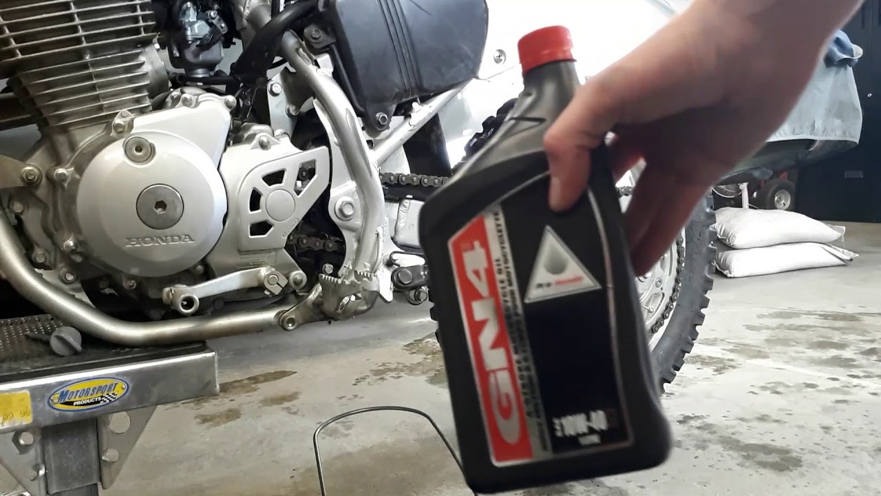 Oil change on crf150f 2016 model - YouTube