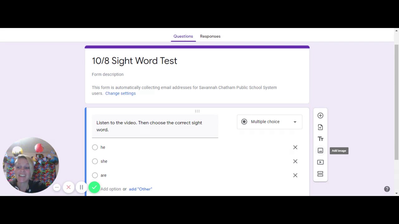 10 8 Sight Word Test Question 1 - YouTube