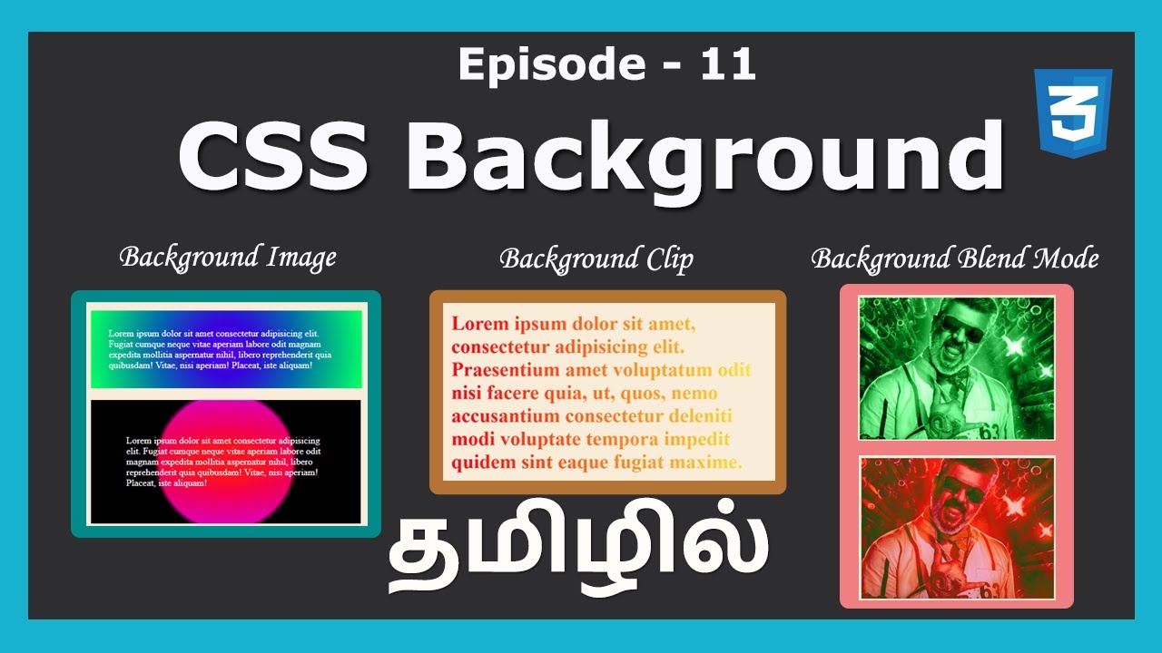 CSS Background in Tamil | Front End Dev Series | Episode 11 - YouTube