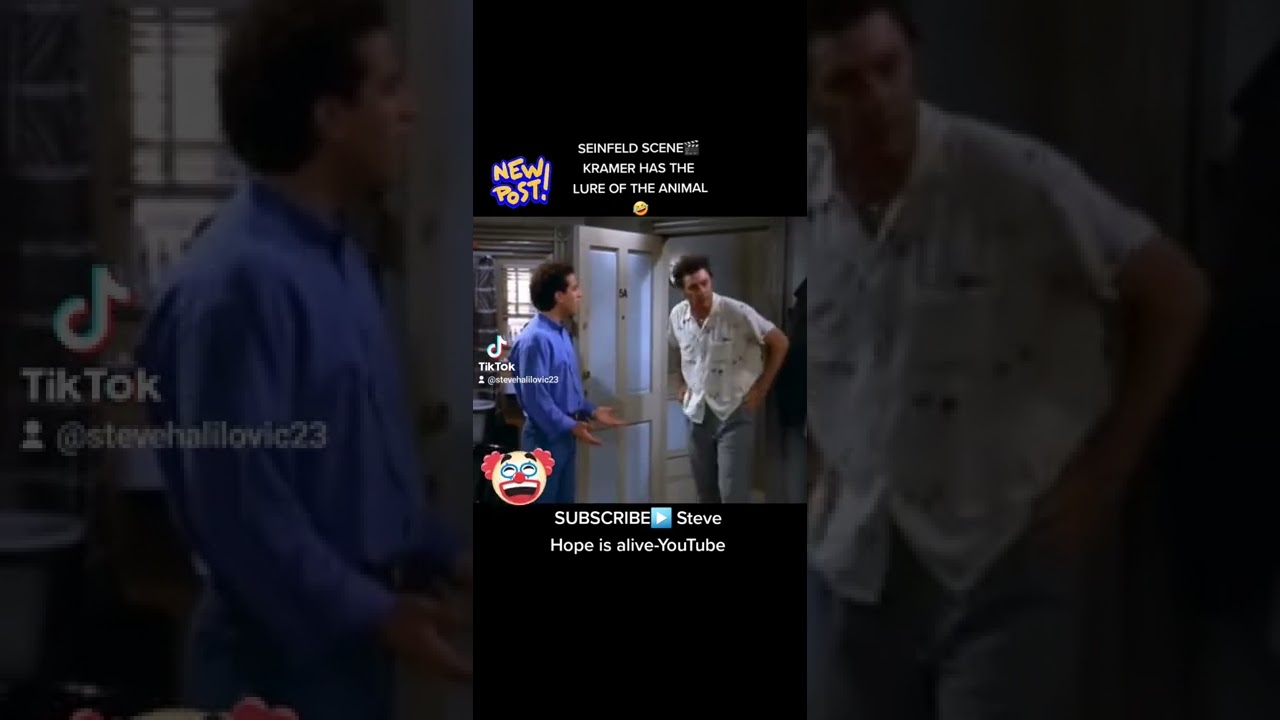 SEINFELD SCENE🎬 KRAMER HAS THE LURE OF THE ANIMAL🤣 - YouTube