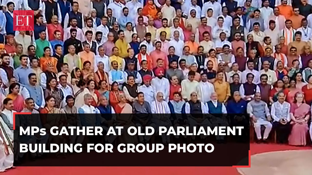 Parliament Special Session: MPs pose for group photos as they bid ...