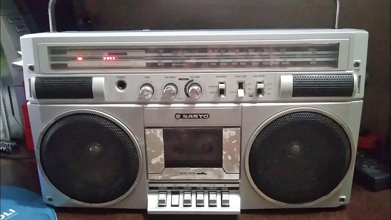 Radio Gravador Boombox Sanyo M 9830 K /raríssimo/funcionando - YouTube