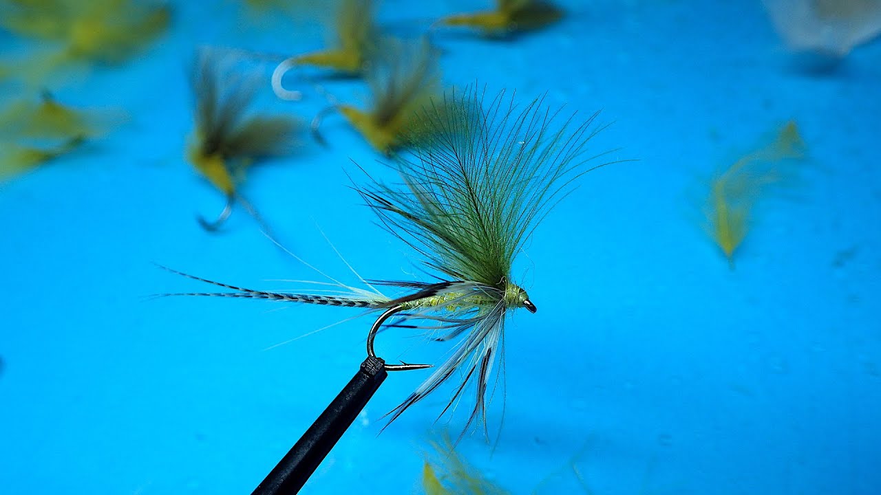 Tying a CDC French Partridge Mayfly by Davie McPhail - YouTube