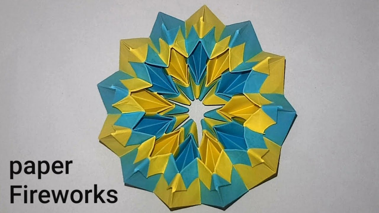 How To Fold Easy Origami Magic Circle Fireworks | paper craft easy ...