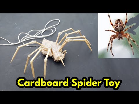How to make a Spider - at home || Creation of Spider || Cardboard ...