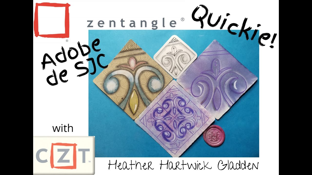 Adobe de SJC | Zentangle® Quickie - YouTube