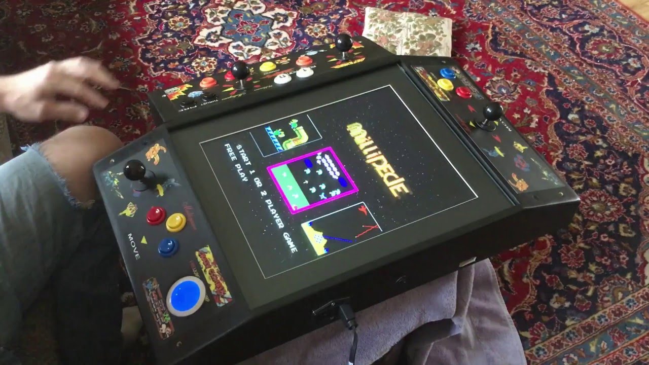 Newest 3-Way Mini Cocktail Arcade - Lightup Trackball! - YouTube