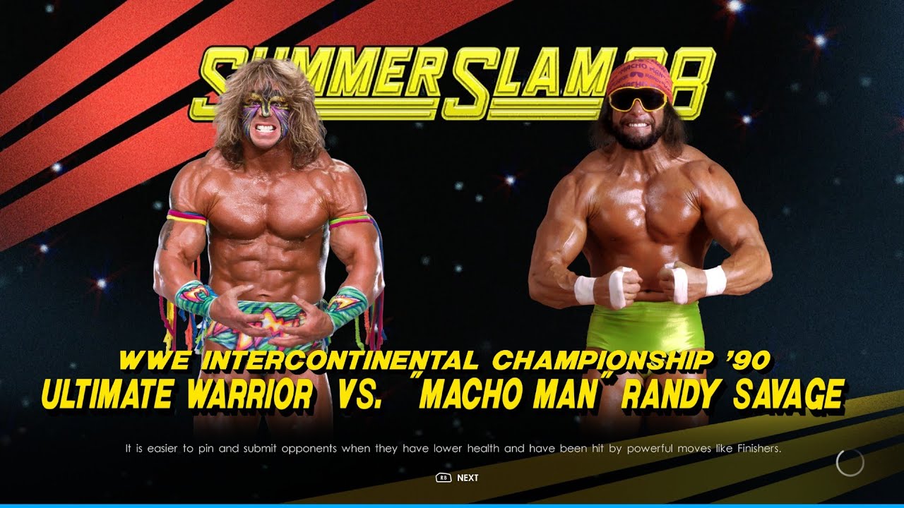WWE 2K22 | ULTIMATE WARRIOR VS. "MACHO MAN" RANDY SAVAGE | WWE ...