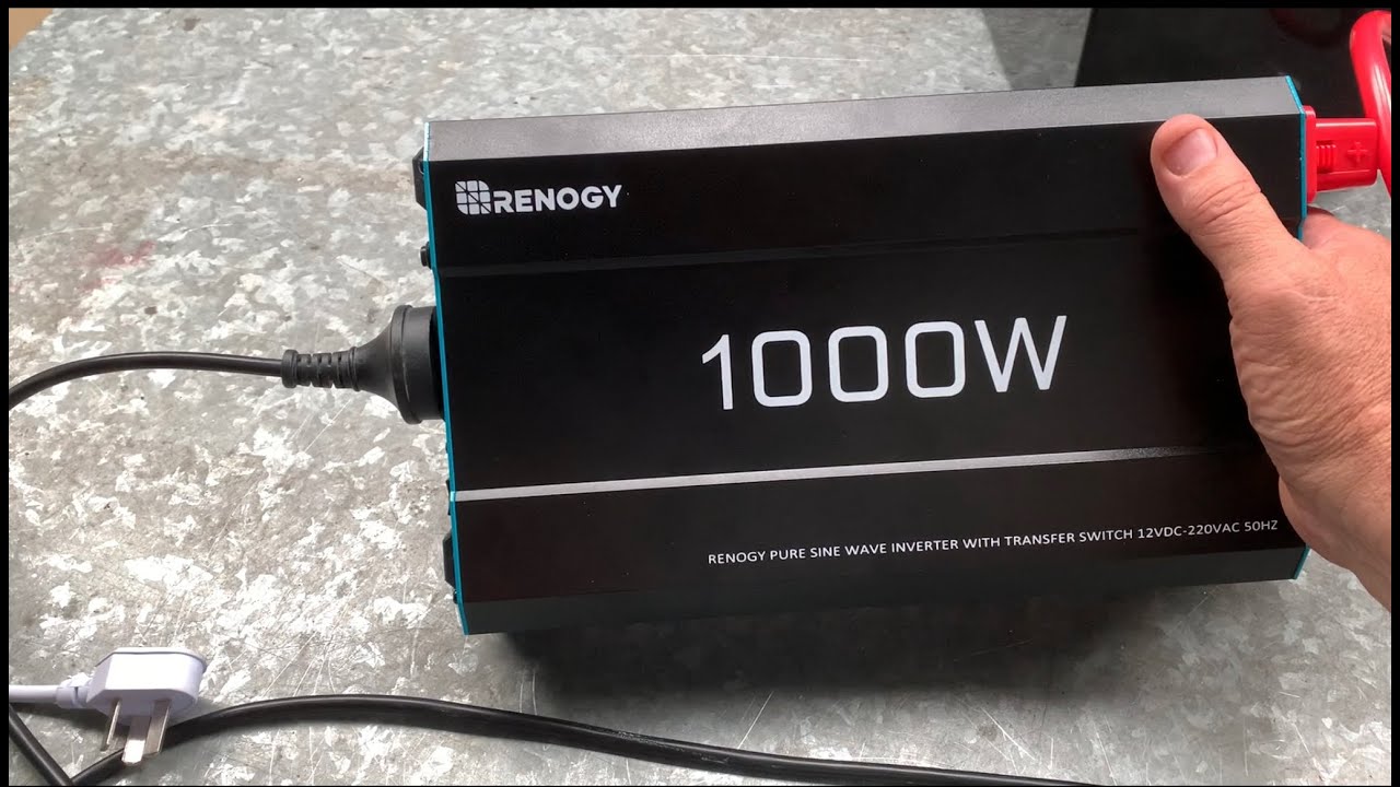 Renogy 1000 watt 12v 240v pure sine wave inverter - YouTube