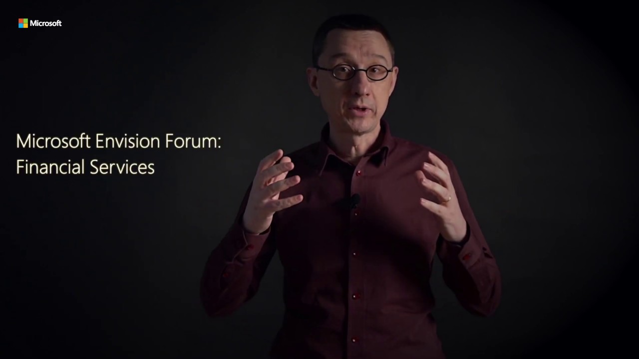 Microsoft Envision Forum: Financial Services - Pascal Coppens - YouTube