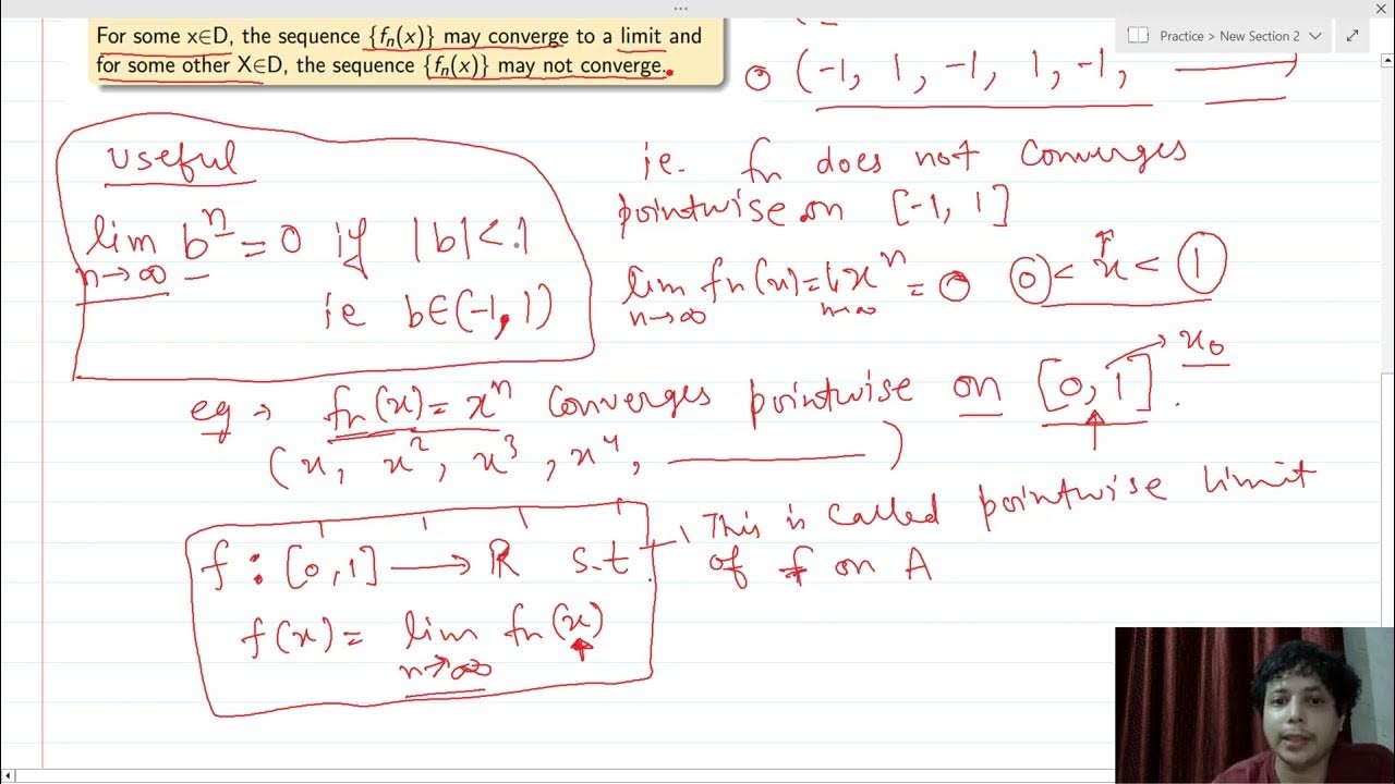 Sequence of functions and (Pointwise Convergence) - YouTube