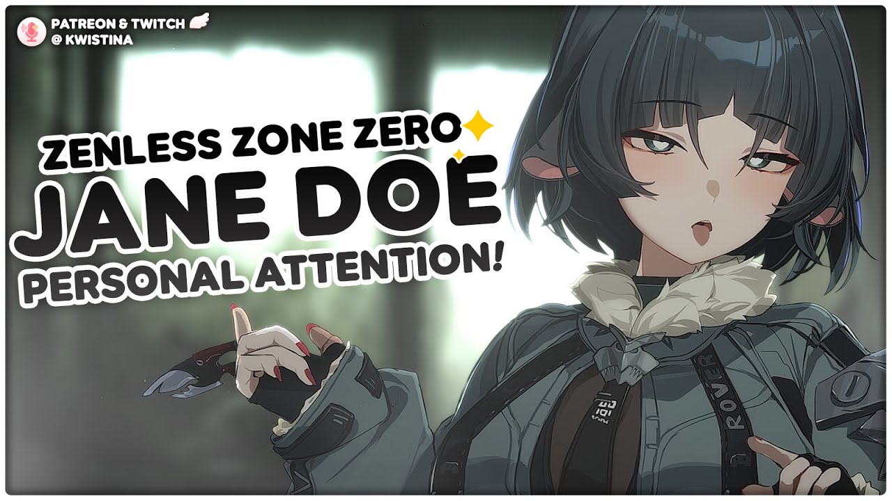 【3DIO ASMR】 JANE DOE ZENLESS ZONE ZERO | KISSES & LICKS 💗 親密にキスと耳舐め ...