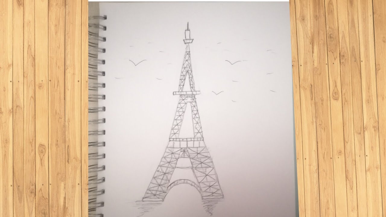 Simple Land Mark Pencil Sketch, Easy For The Kids And Beginners Who Are ...