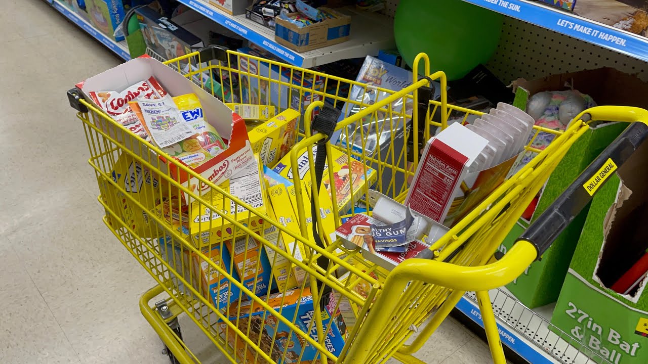WOW!! A Cart Full Of Snacks for $0.01 | Dollar General Penny shopping ...